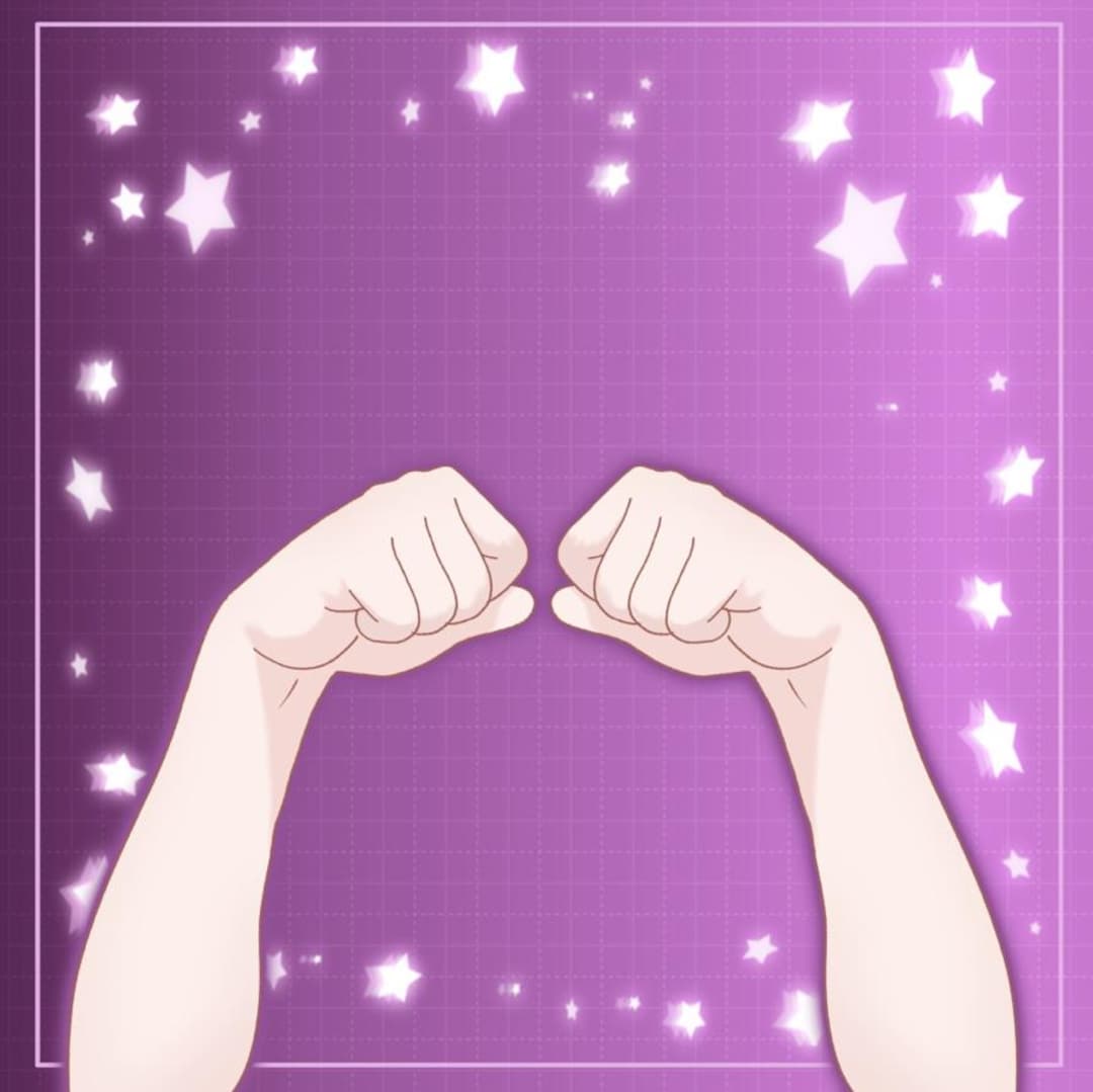 Anime Vtuber Hand Pose Asset Pack | PNG Stream Overlay (digital ...