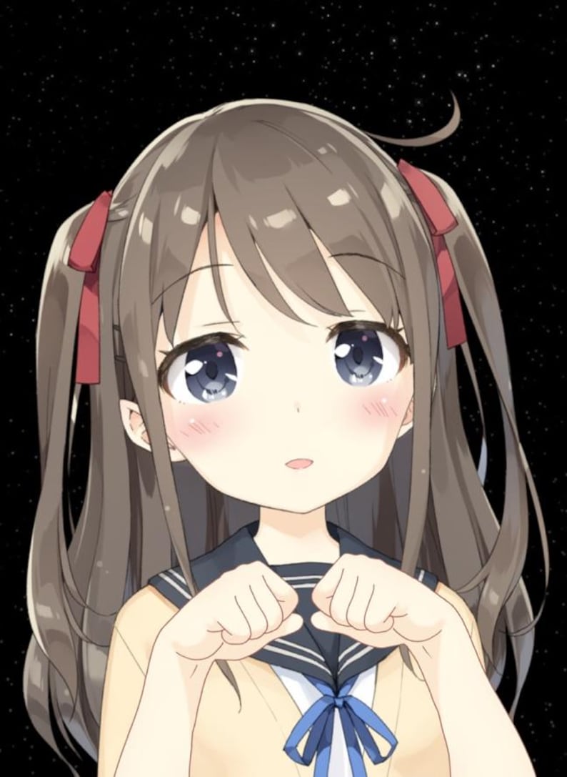 Anime Vtuber Hand Pose Asset Pack | PNG Stream Overlay (digital ...
