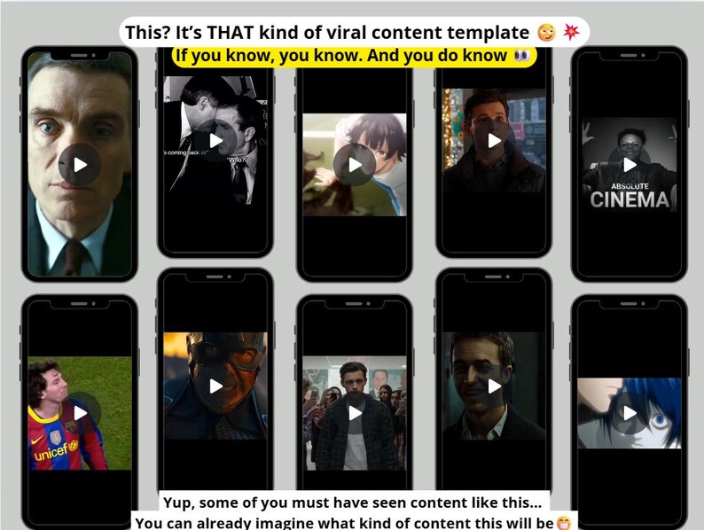 Viral Meme Video Template Bundle | Tiktok, Reels, Shorts (canva, Capcut ...