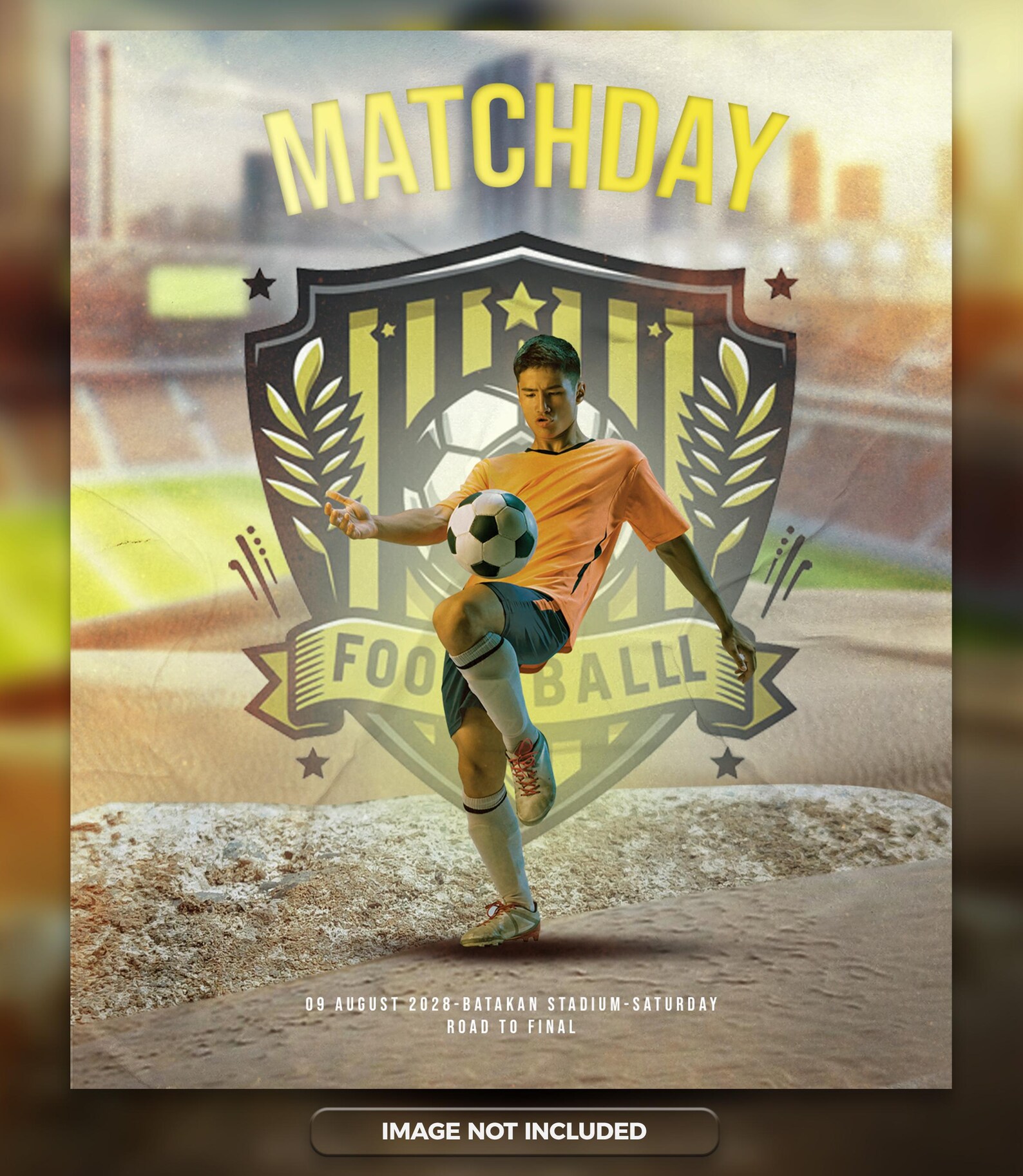 10 Football Social Media Poster Template Vertical Design for Soccer ...