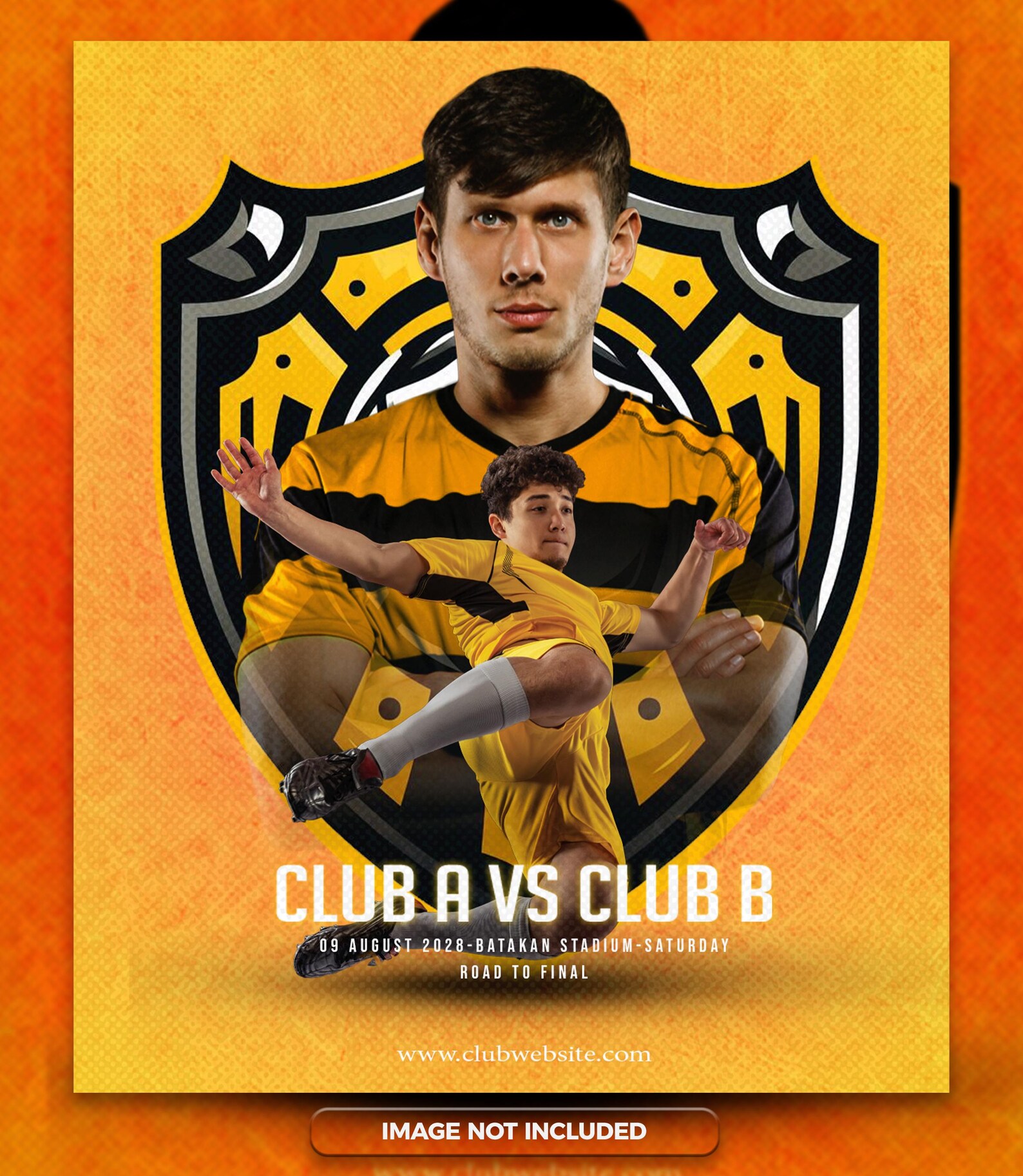 10 Football Social Media Poster Template Vertical Design for Soccer ...