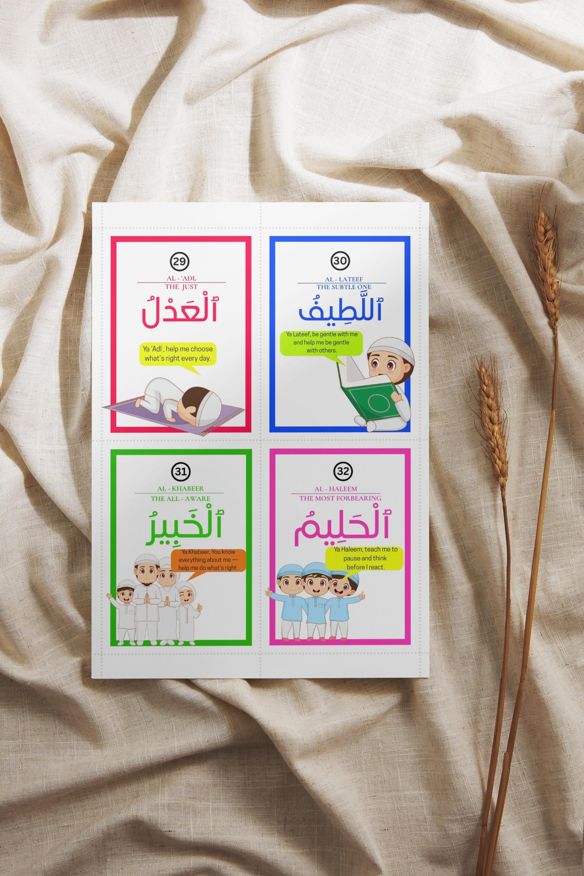 99 Names of Allah & Dua (family Edition) |colorful Printable Islamic ...