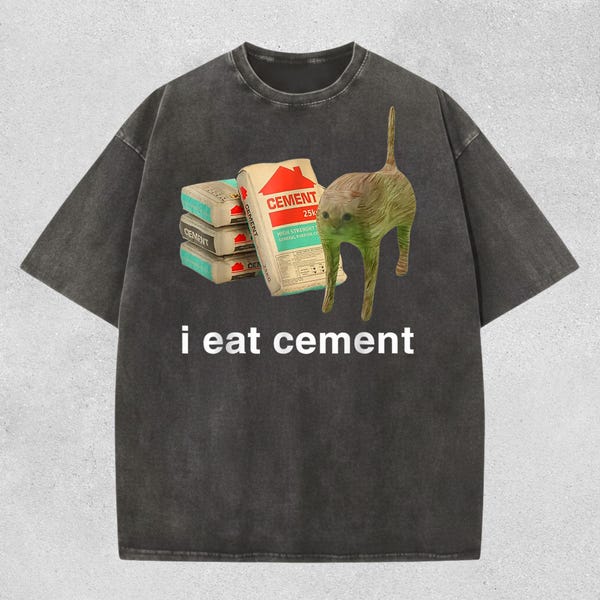 I Eat Cement Shirt - Etsy