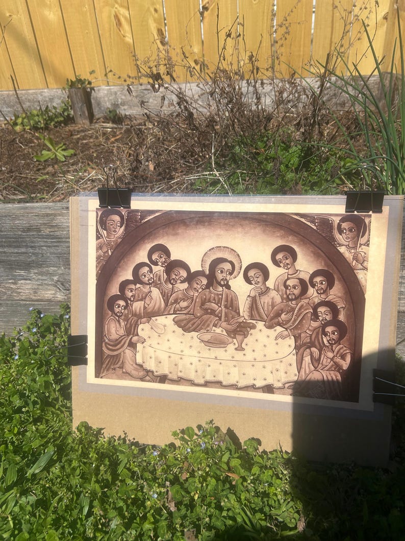 The Last Supper - Berbere and Turmeric Anthotype | Print Sun-printed ...