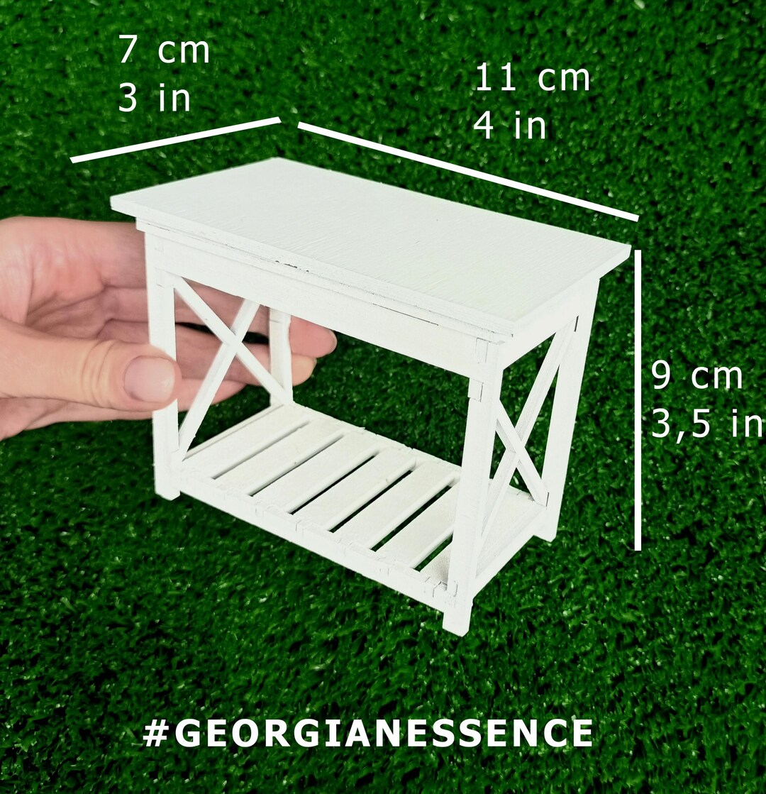 DIY Doll Table 1/6 Scale Furniture | Miniature Wooden Dollhouse Table ...