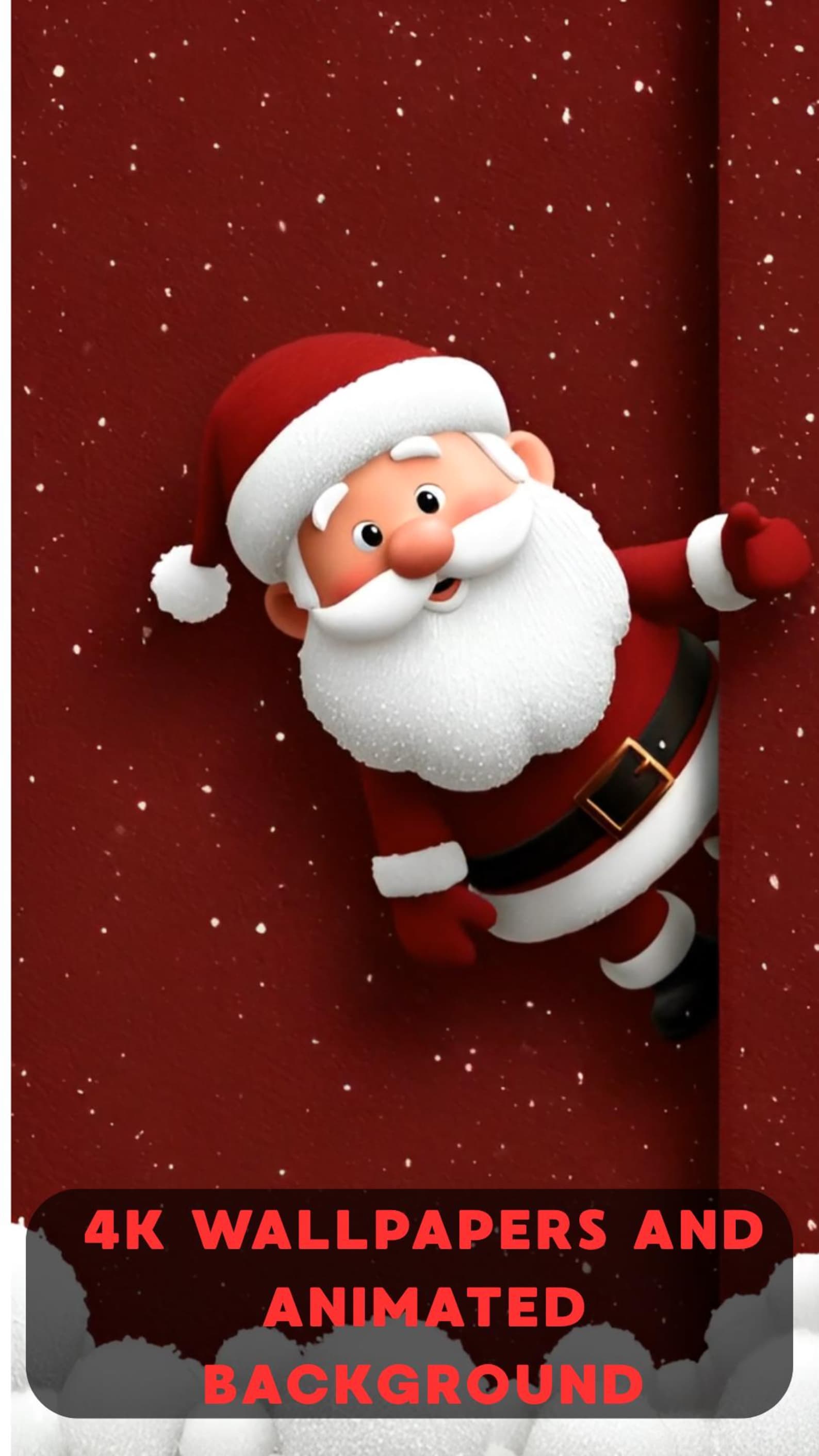4K Santa Claus Animated Holiday Wallpaper + Static Christmas ...