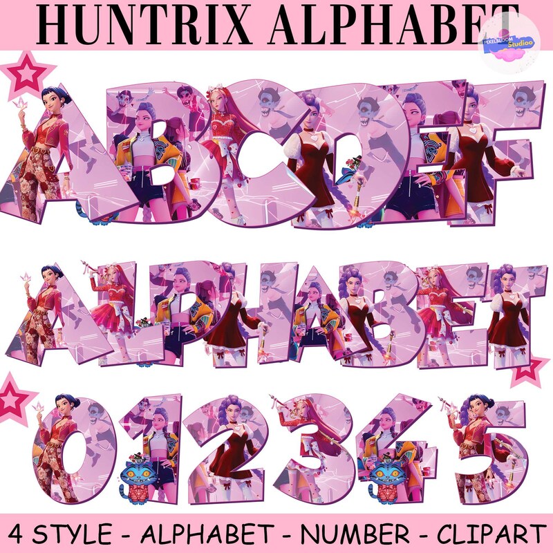 Huntrix Font - Etsy