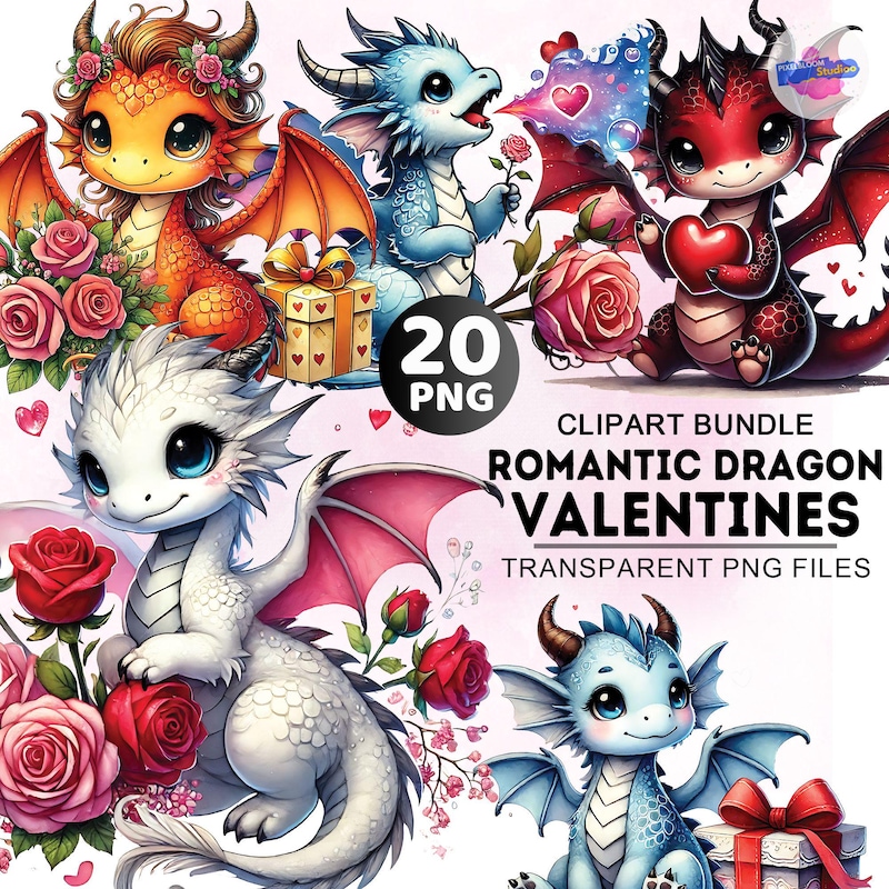Dragon Valentines - Etsy