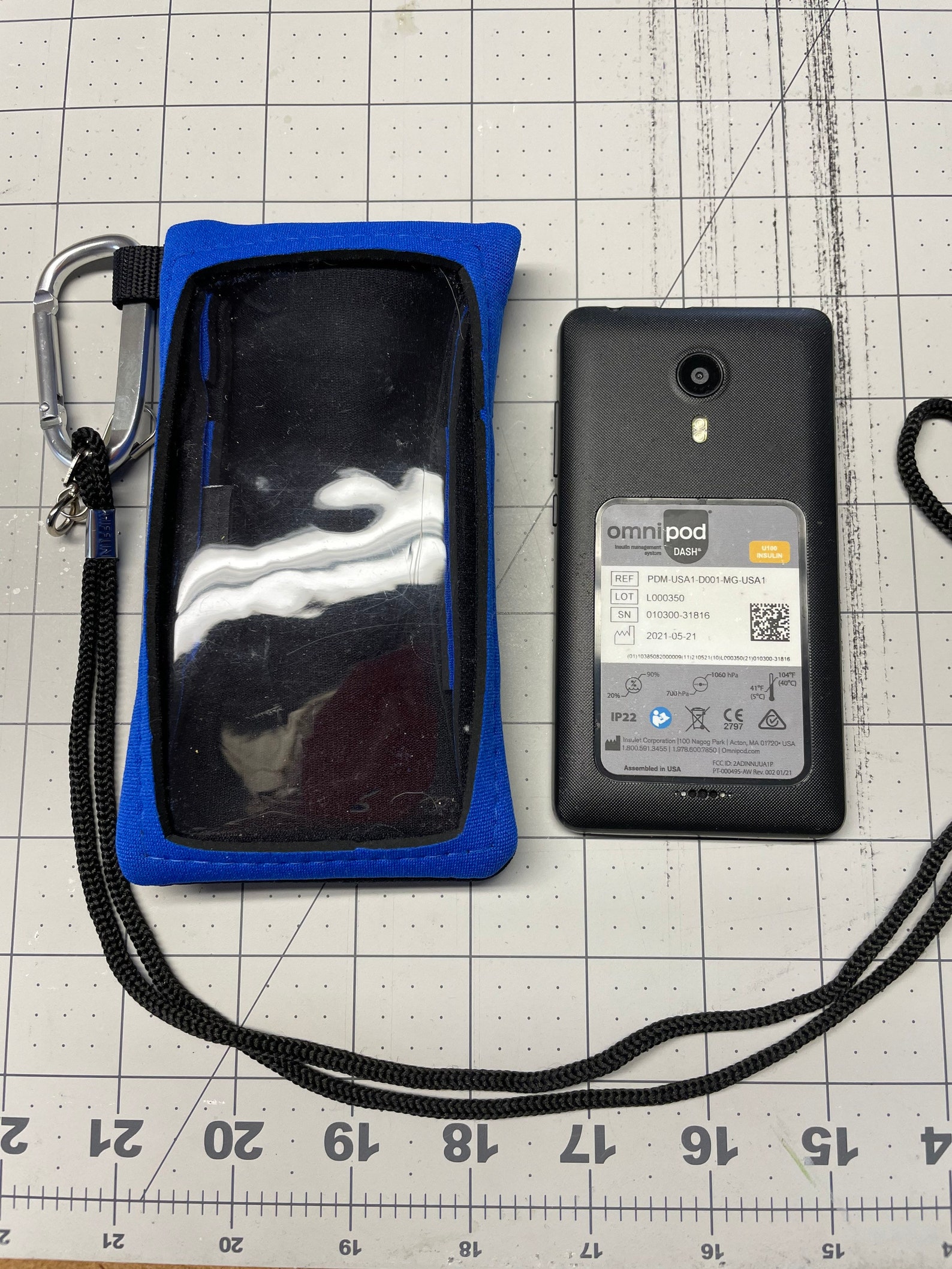 Omnipod DASH Neoprene Case, Type One, , Omnipod Touchscreen Pouch, Dash ...