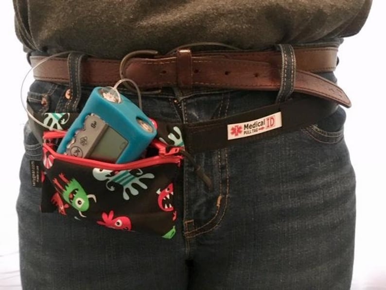 Kids Insulinpump Dexcom Waist Pack With Medical ID Pull Tag - Etsy