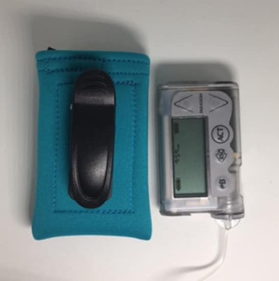 Universal Insulin Pump Neoprene Case With Belt Clip & Medical - Etsy