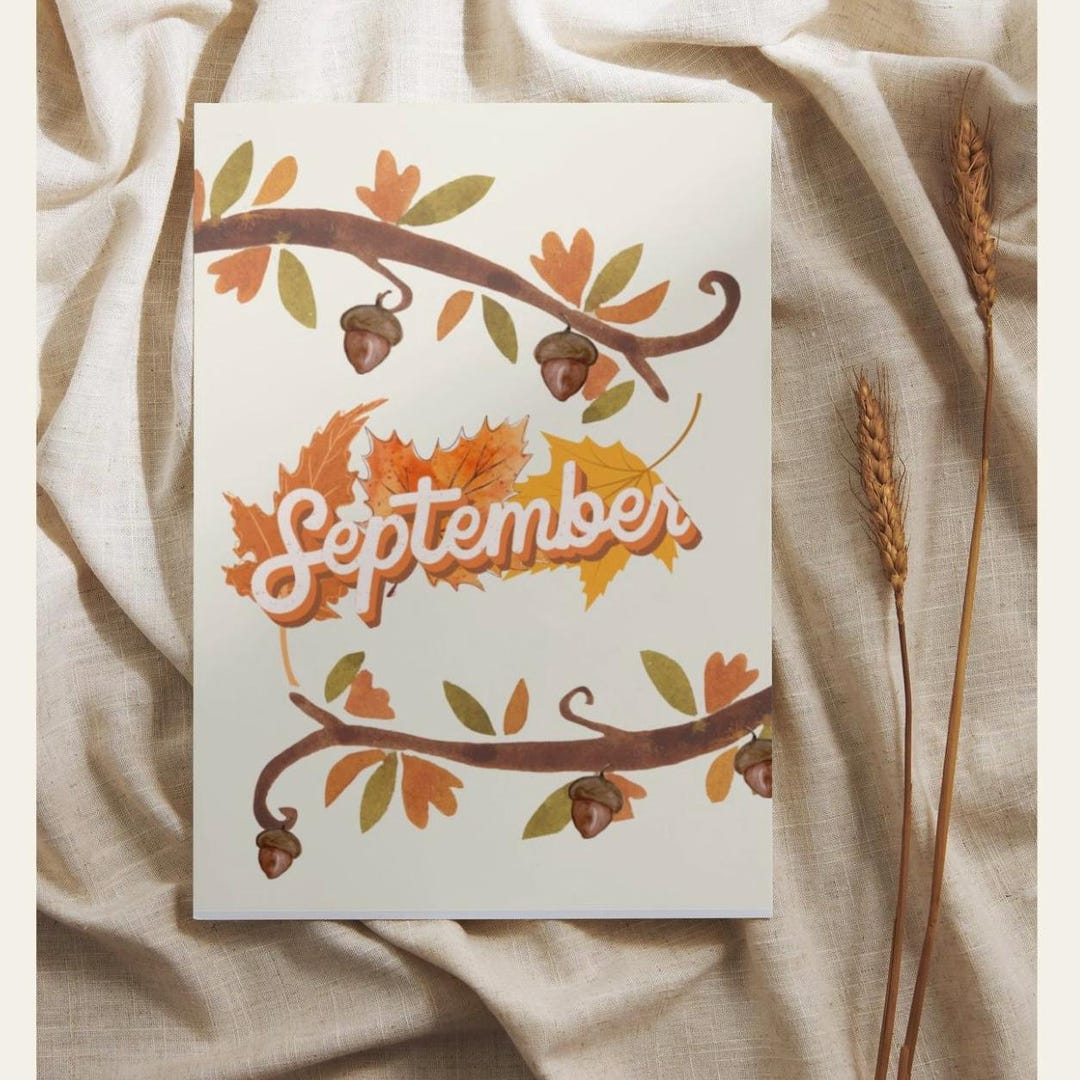 September Themed Digital Print, Instant Download - Etsy