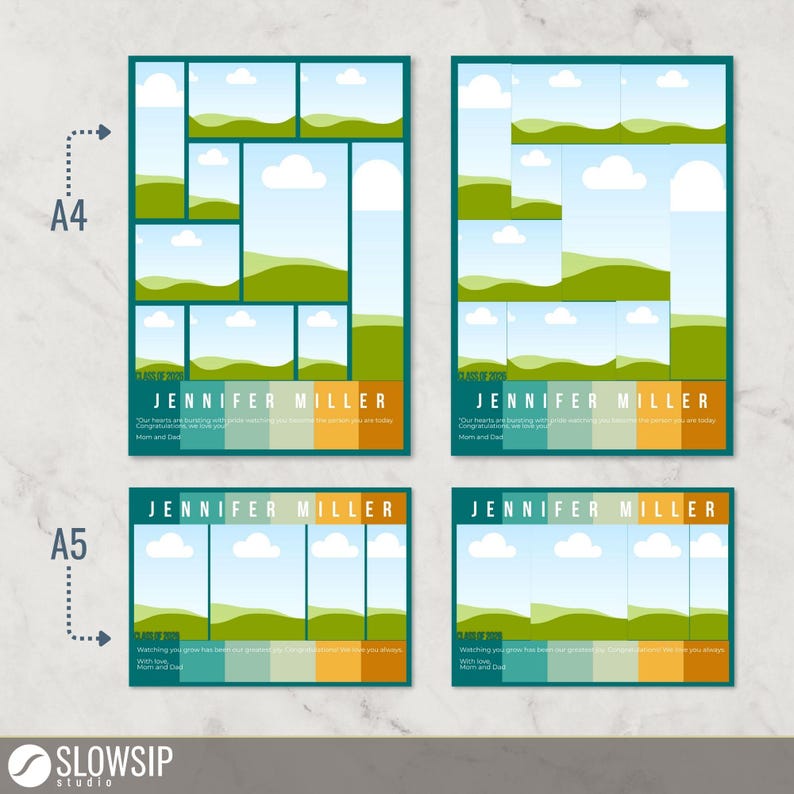 Senior Yearbook Ad Template | Canva Template (full, Half, Quarter,a4 ...