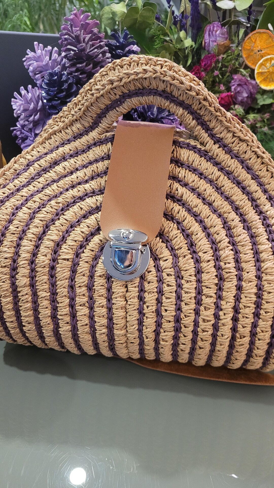 Paper Rope Bag Straw Tote – Lightweight Summer Beach Bag, Stylish ...