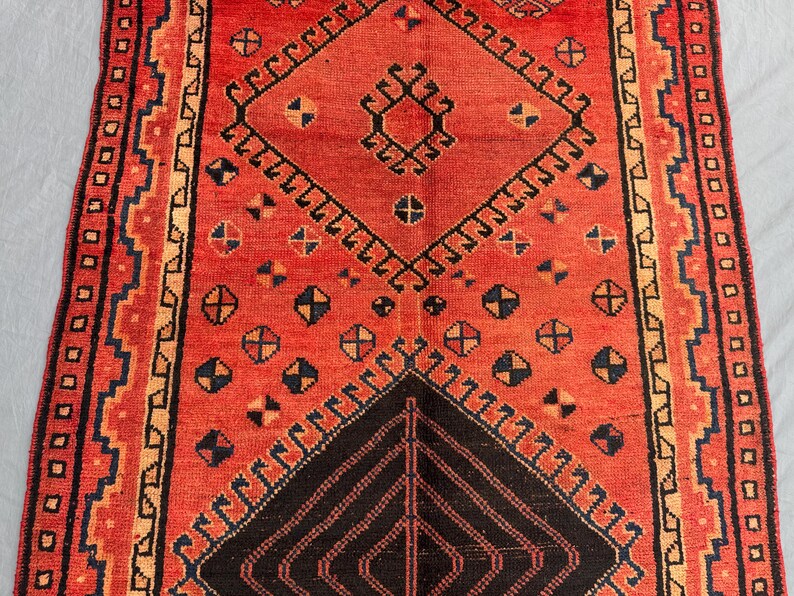 Vintage Turkish-inspired Wool Rug (4'6" X 7'5") | Handwoven Medallion ...