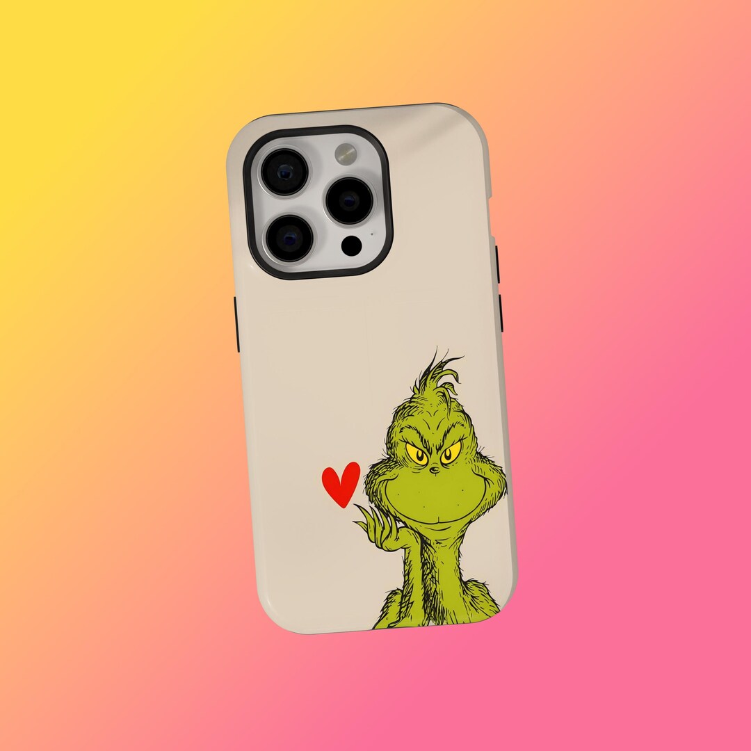 Retro Grinchmas Christmas Phone Case, Vintage Christmas Phone Cover ...