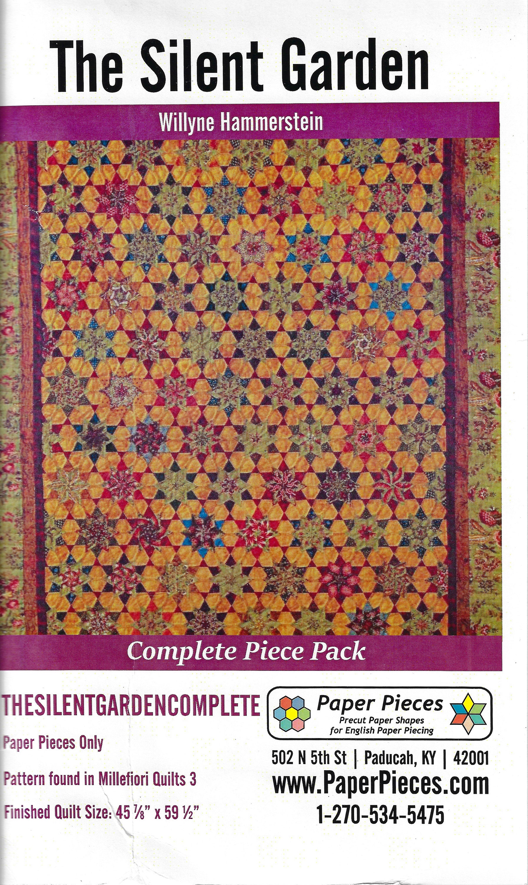 The Silent Garden Complete EPP Piece Pack, by Willyne Hammerstein ...