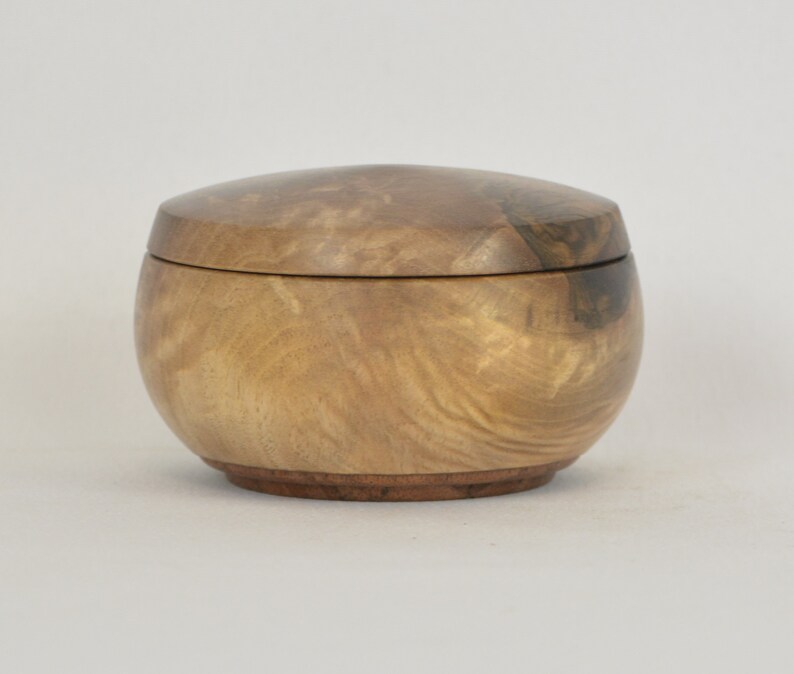 Threaded Lid Walnut Box - Etsy