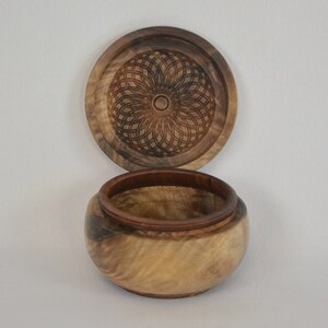 Threaded Lid Walnut Box - Etsy