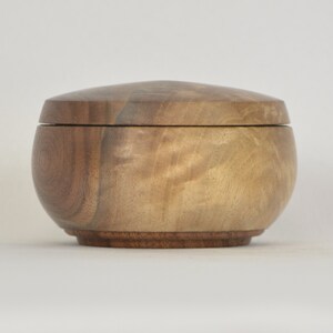 Threaded Lid Walnut Box - Etsy