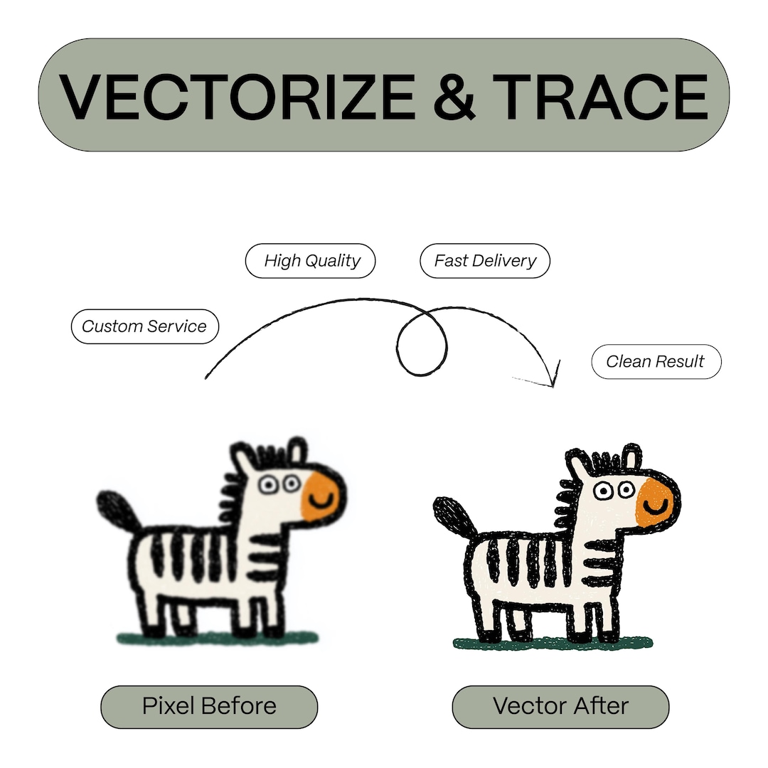 Custom Vectorization Service: Logo & Image Redraw, Convert to SVG/AI ...