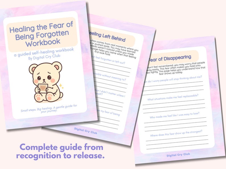 Healing the Fear of Being Forgotten Workbook PDF | Self Worth ...