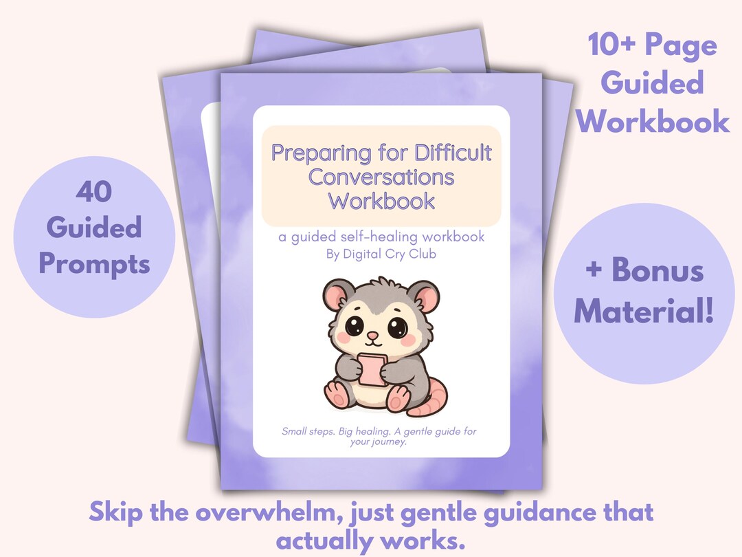 Preparing for Difficult Conversations Workbook | Communication Anxiety ...