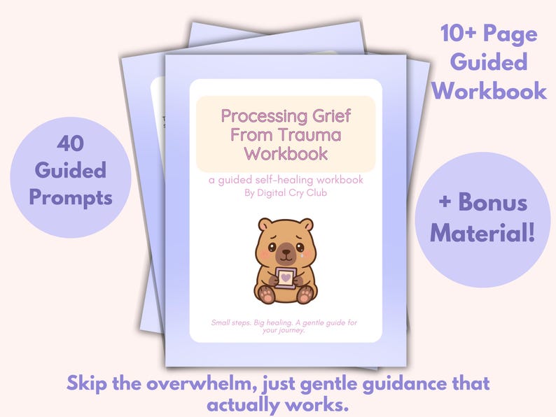 Processing Grief From Trauma Workbook PDF | Trauma Healing Journal for ...