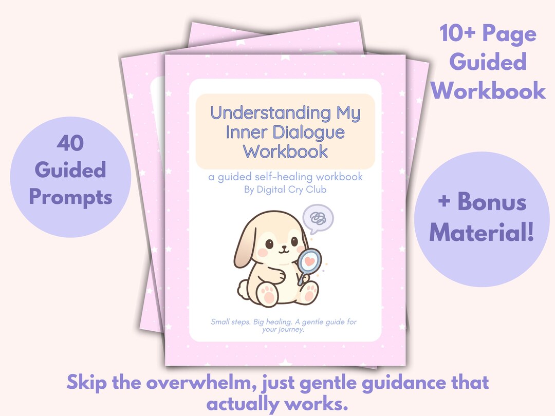 Understanding My Inner Dialogue Workbook | Self-talk Awareness ...