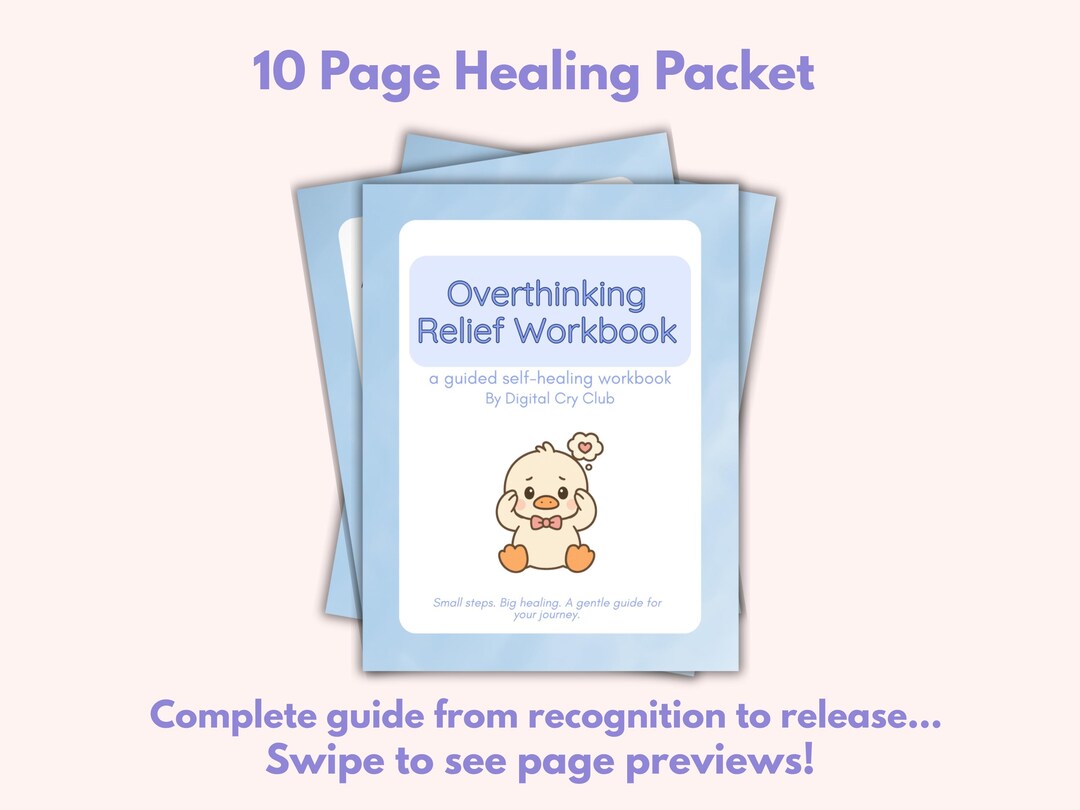 Overthinking Relief Toolkit PDF | Guided Worksheets for Anxiety and ...
