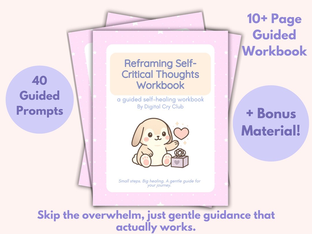 Reframing Self-critical Thoughts Workbook | Overcome Harsh Self-talk ...