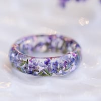 Lilac Blossom Ring, Flower Ring, Floral Ring, Friendship Ring, Trendy ...
