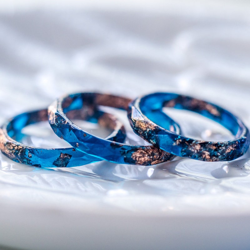 Dark Blue Ring - Etsy