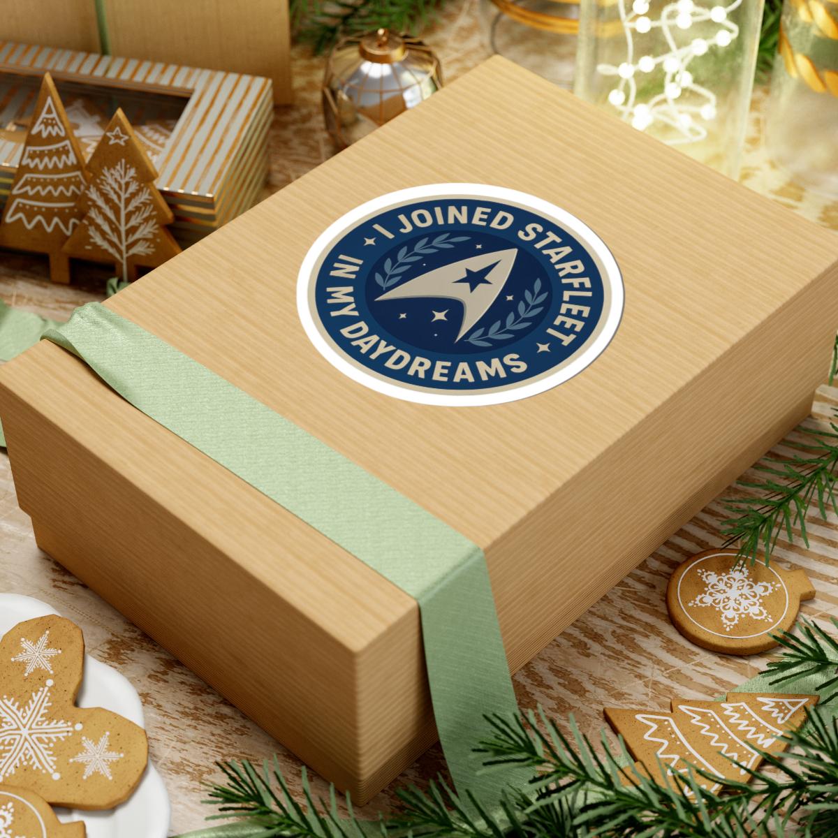 I Joined Starfleet in My Daydreams Sticker - Funny Space Explorer Nerd ...