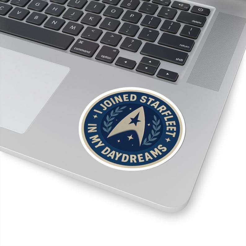 I Joined Starfleet in My Daydreams Sticker - Funny Space Explorer Nerd ...