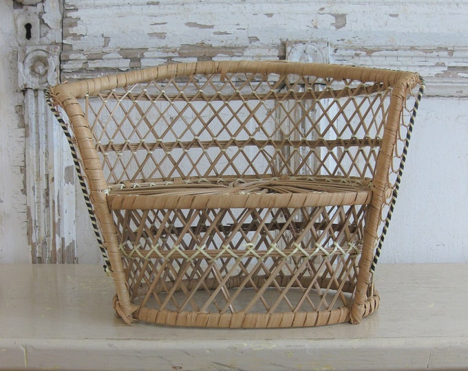 Vintage Rattan Peacock Sofa/settee, Plant Stand, Bohemian Decor, Mid ...