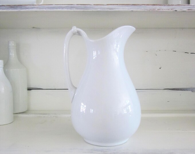 Gorgeous Large Antique Ironstone Pitcher, J&G Meakin, Hanley England ...