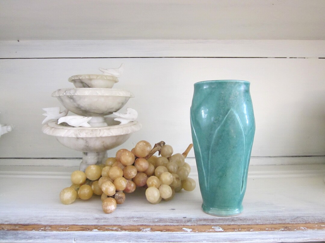 Studio Pottery, Green Vase, Arts and Crafts Pottery, Organic Pottery ...