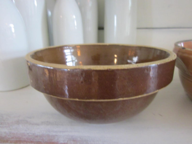 Primitive Stoneware Bowls Mix and Match Set of 3 Pumpkin - Etsy