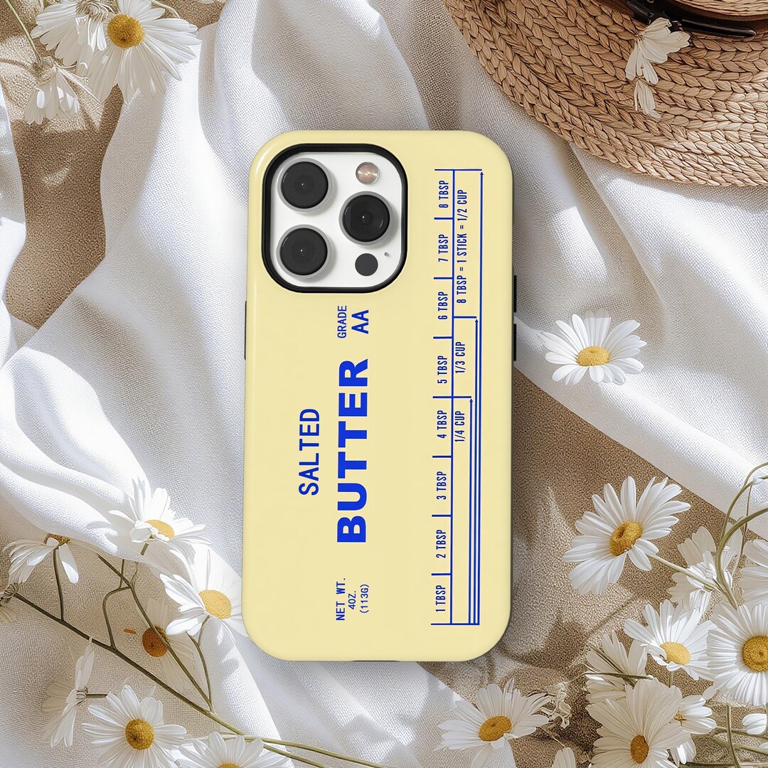 Salted Butter Stick Phone Case, Funny Design Tough Phone Cover for ...
