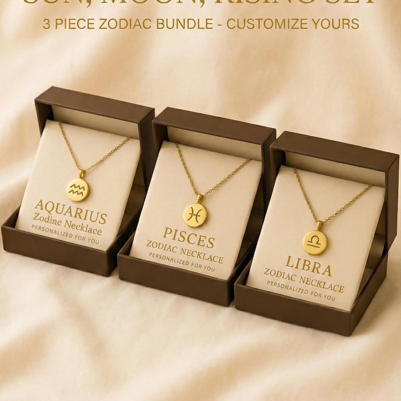 Necklace Trio Silver - Etsy