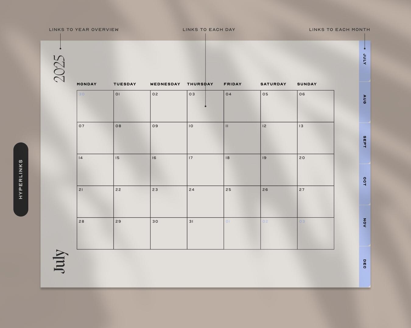 2025 Mid-year Digital Planner: Minimalist iPad Planning (goodnotes ...