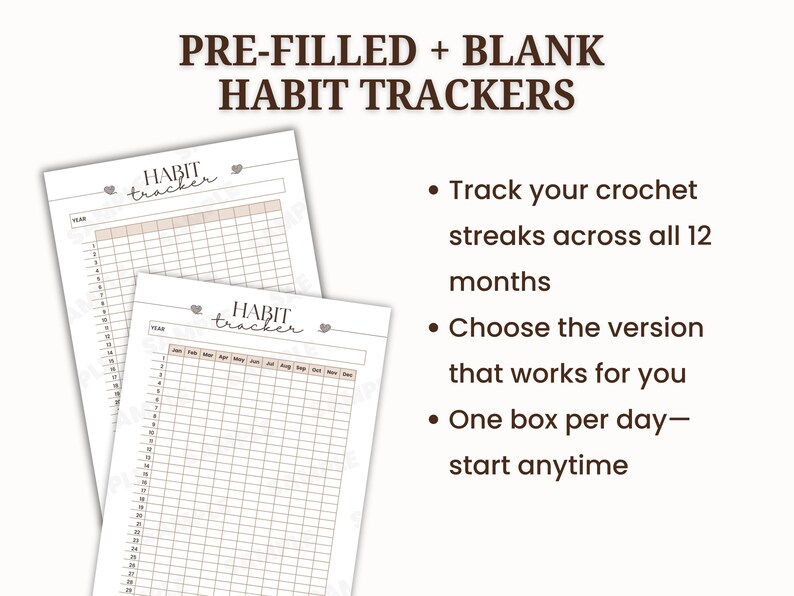 Extended Crochet Planner Bundle – Printable & Digital PDF With Project ...
