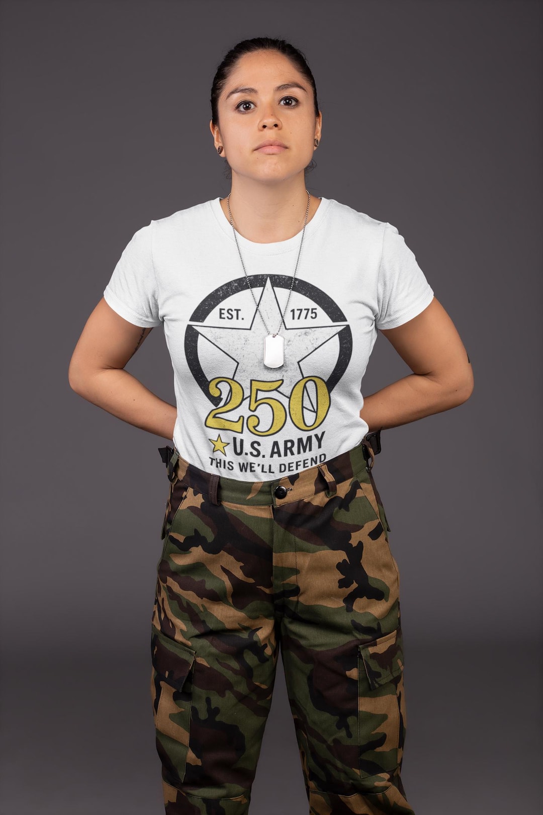 U.S. Army 250th Anniversary Design SVG PNG, Patriotic Clipart ...