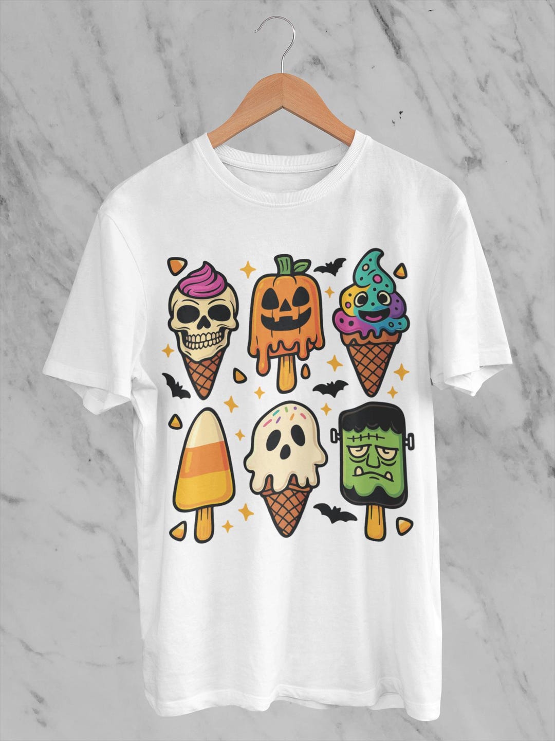 Halloween Ice Cream Clipart Bundle: Spooky Kawaii Dessert Designs (SVG ...