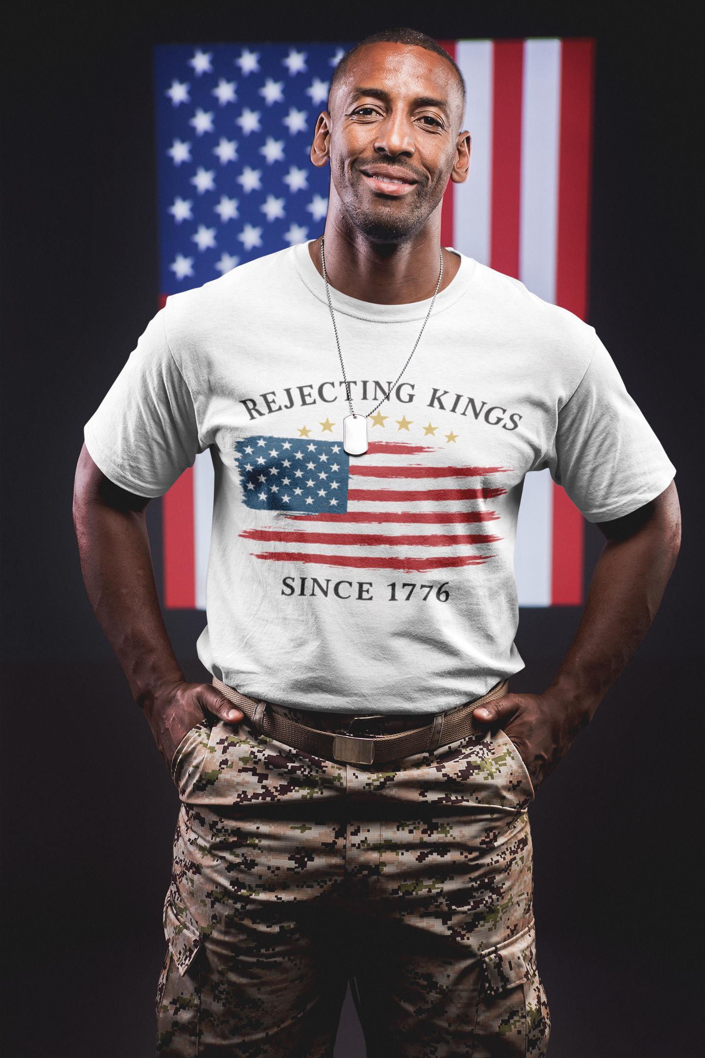 Rejecting Kings Since 1776 - Distressed American Flag: Patriotic PNG ...