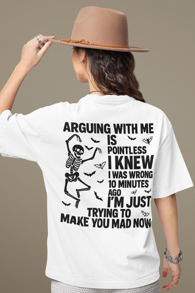 Arguing With Me is Pointless SVG PNG for Cricut, Funny Skeleton ...