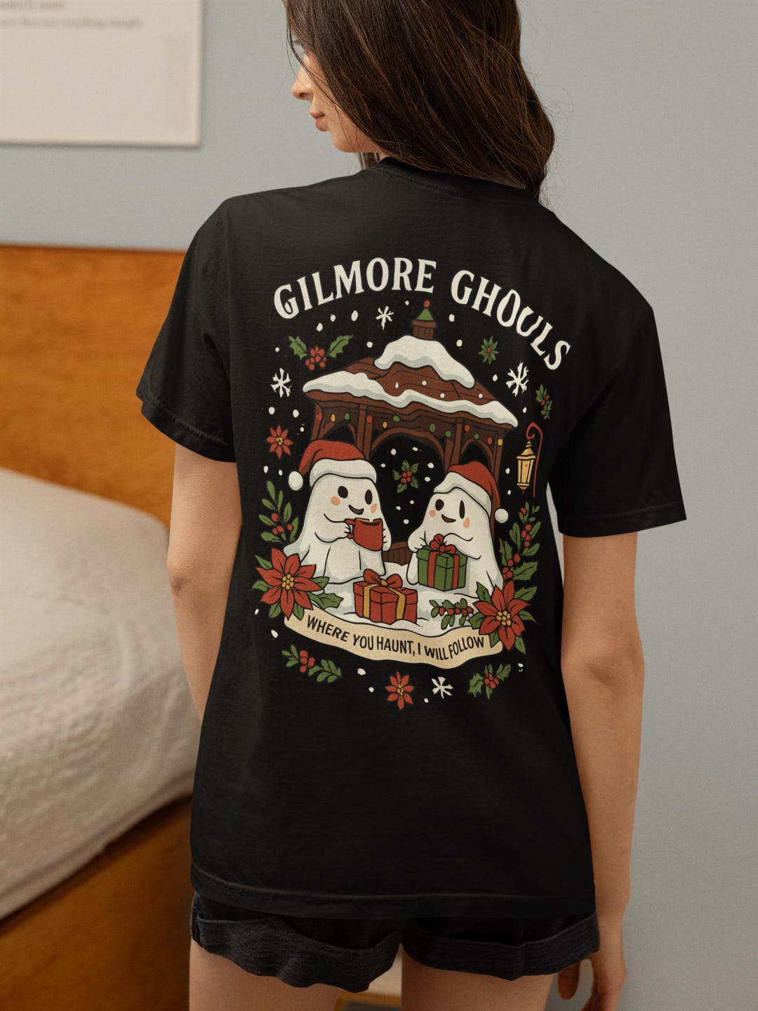 Gilmore Ghouls Christmas Ghost Couple SVG PNG – Holiday Clipart - Etsy