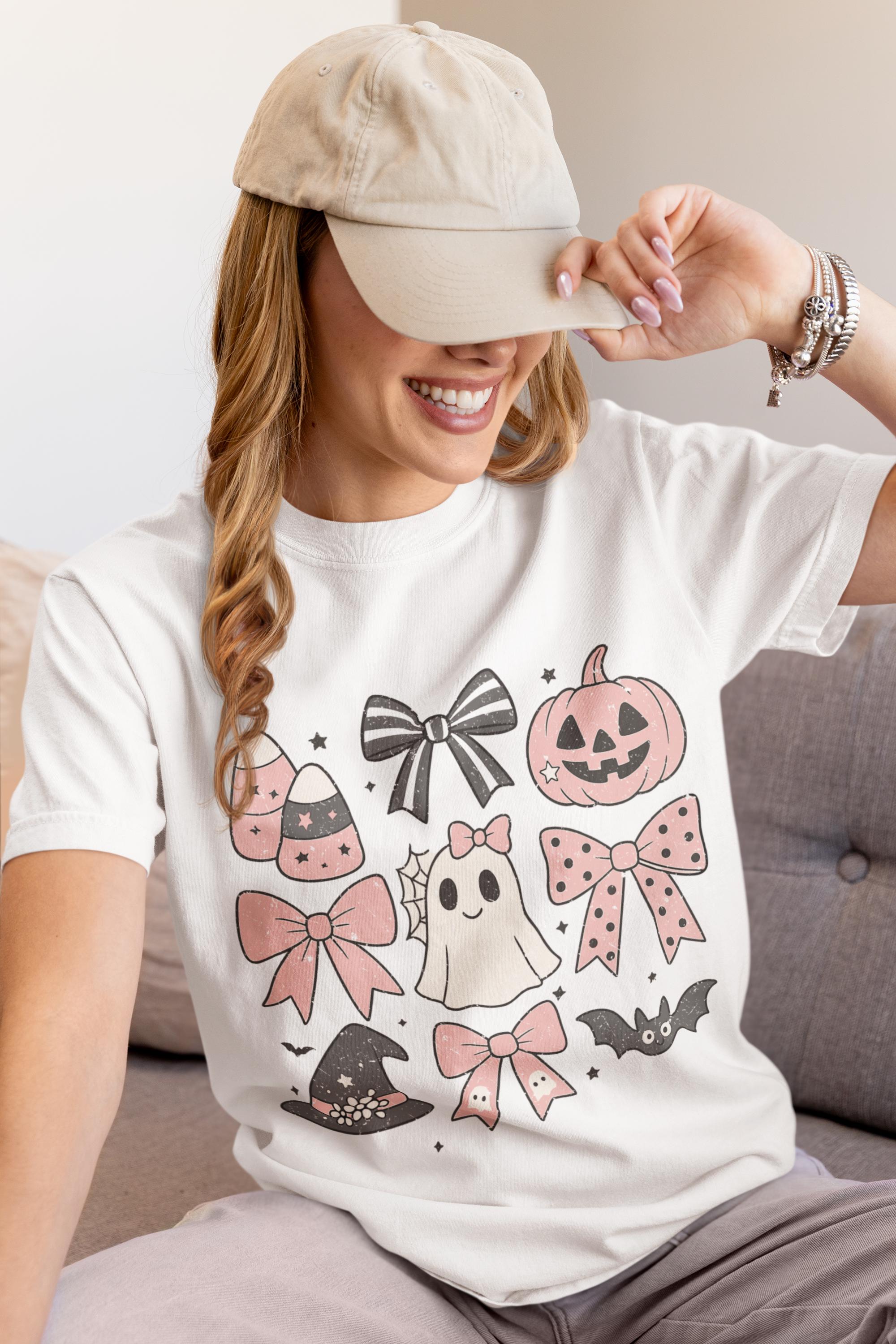Pastel Halloween Clipart Bundle: Ghost, Pumpkin, Witch Hat (SVG, PNG ...