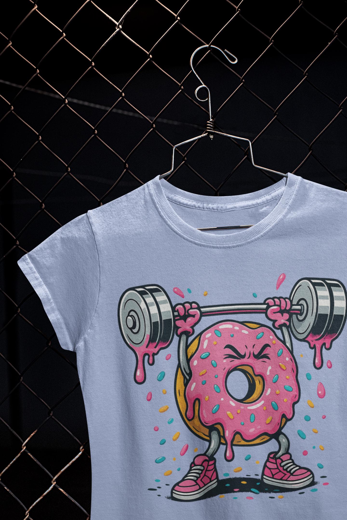 Funny Weightlifting Donut PNG SVG, Gym Fitness Clipart (digital ...